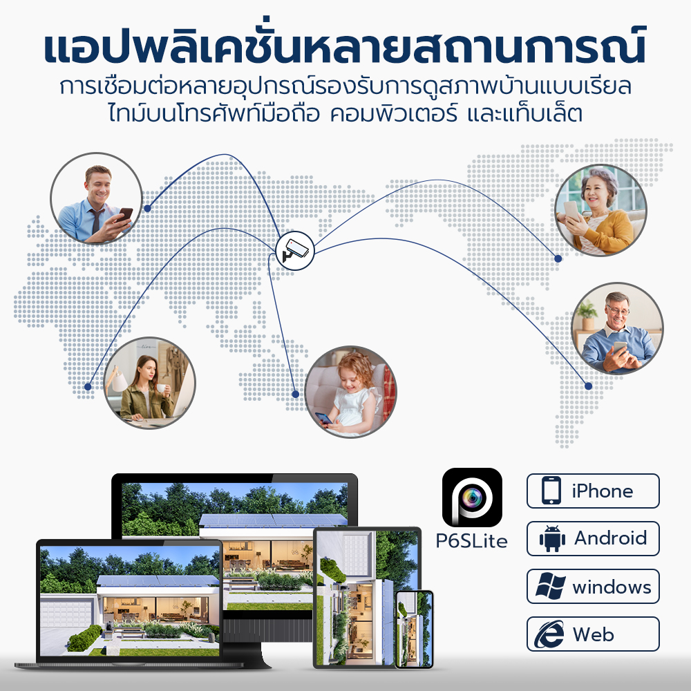 Aisee IR + White Lamp คืนวิสัยทัศน์ กล้องวงจรปิด WiFi IP Camera 8MP 8.0 ...