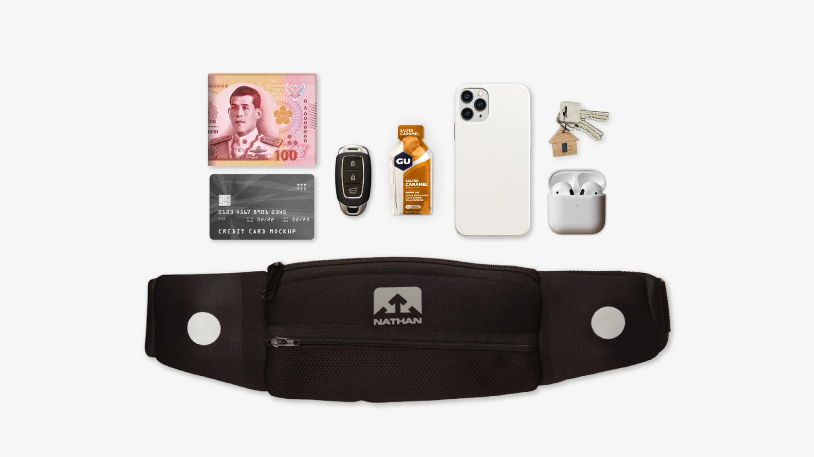 NATHAN 5K | กระเป๋าคาดเอววิ่ง สายคาดเอว อุปกรณ์วิ่ง คาดเอววิ่ง belt bag ...