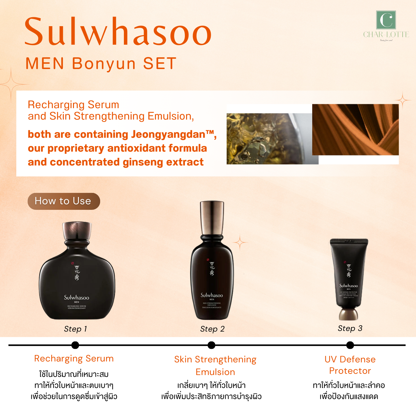 [Charlotte Seoul] Sulwhasoo MEN Bonyun Daily Routine Set #SulwhasooMEN ...