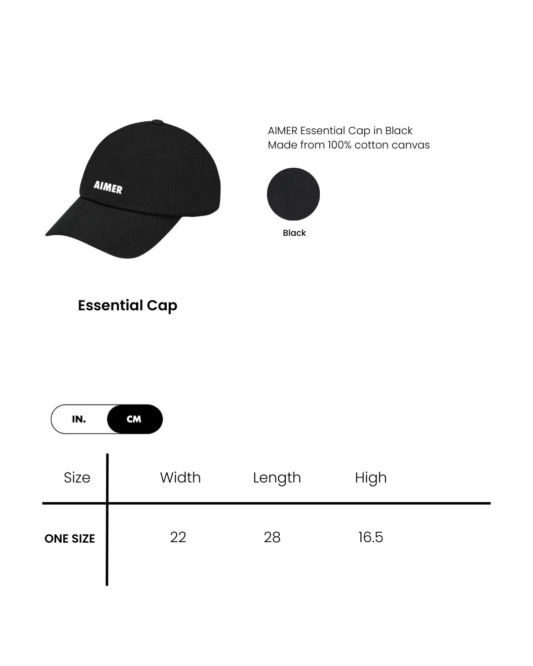 AIMER - Essential Cap | Shopee Thailand