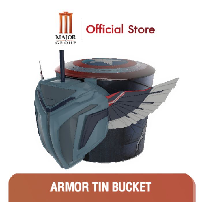 Major : Armor Tintub Bucket ถังเกราะเหล็ก กัปตัน อเมริกา พร้อมกระบอกน้ำ ...