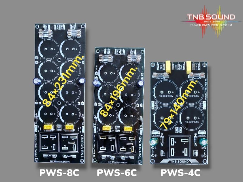 บอร์ดภาคจ่ายไฟ Power Supply TNB.Sound รุ่น PWS กึ่งสำเร็จรูป( ไม่มีคาปา ...