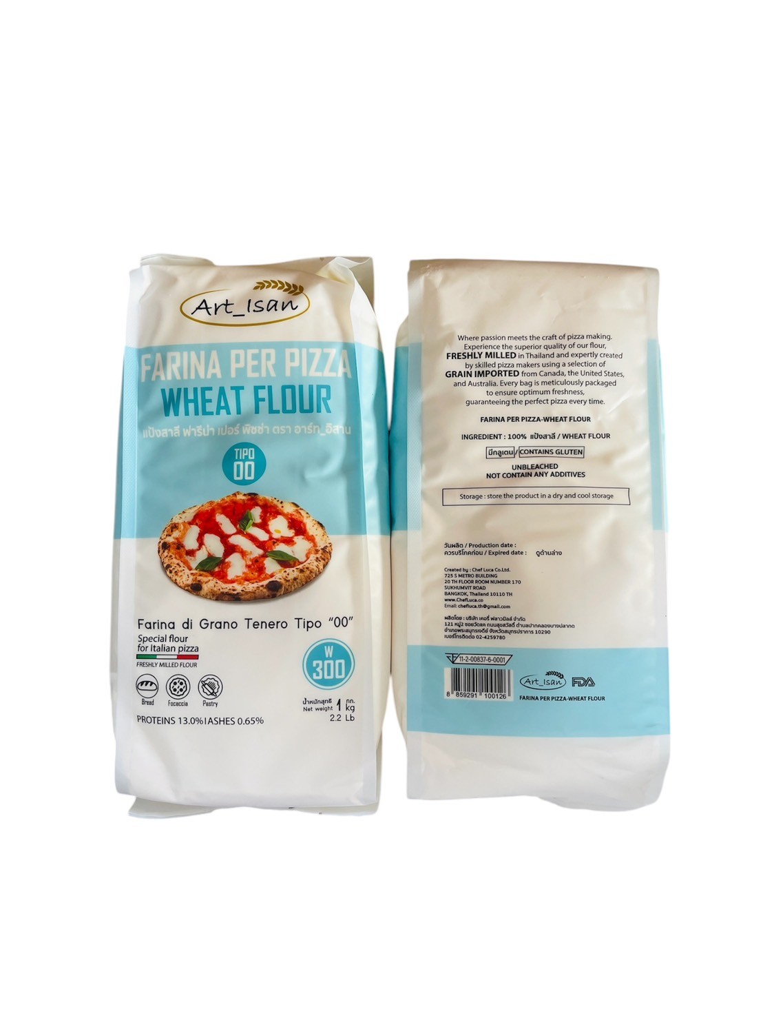 แป้งพิซซ่า Art_Isan FARINA PER PIZZA WHEAT FLOUR Tipo "00" ขนาด 1kg ...