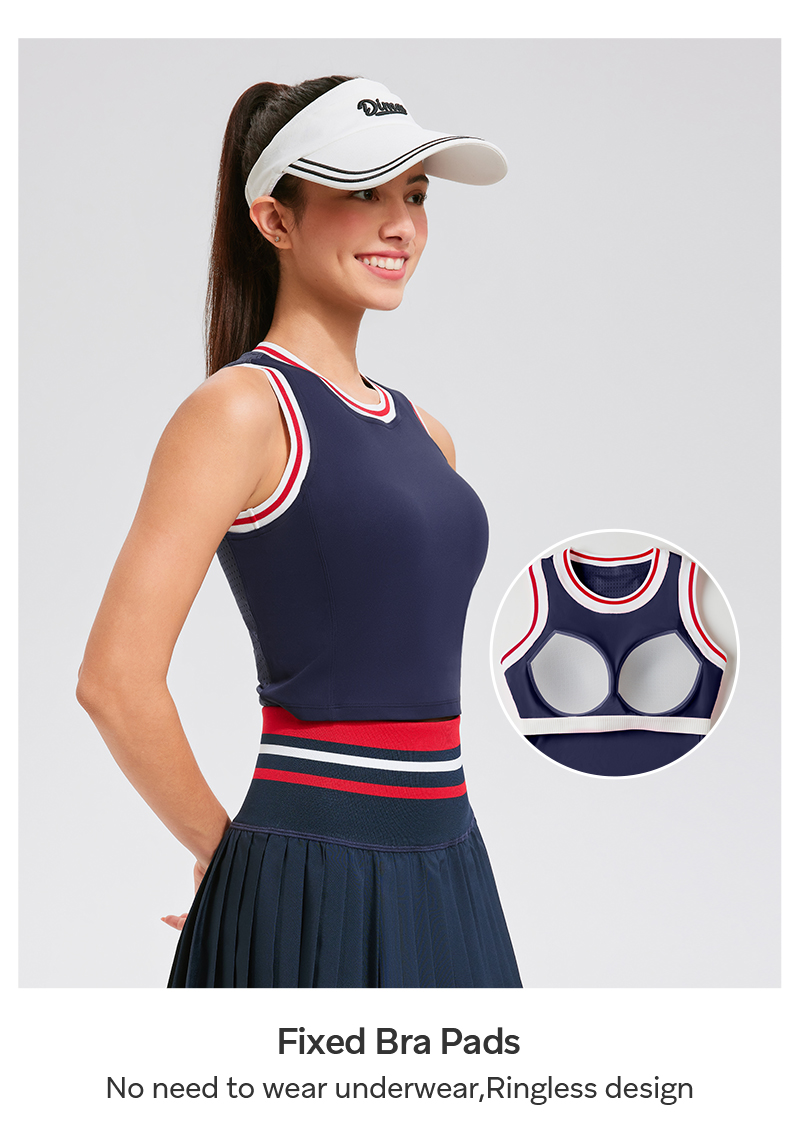 Cosleaf เสื้อแขนกุดผู้หญิงรูปแบบคลาสสิกเหมาะกับเล่นกอล์ฟและเทนนิส ทรง ...