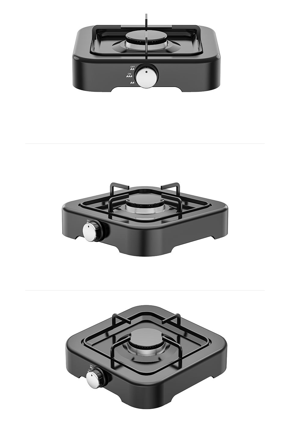 [European gas stove]เตาแก๊ส เตาแก๊สหัวเดี่ยว เตาแก๊สพกพา รุ่นSGS-6001 ...