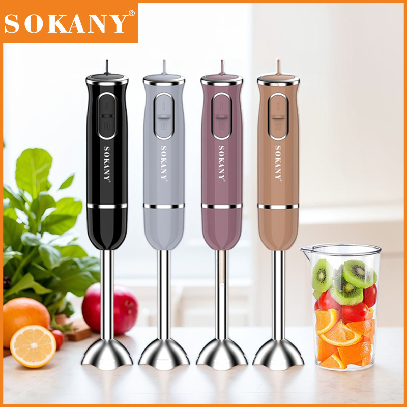 SOKANY สแตนเลส เครื่องปั่นมือถือ เครื่องปั่นมือเอนกประสงค์ สามารถทำมิลค์เชคน้ำซุปข้นน้ำซุปข้น ...