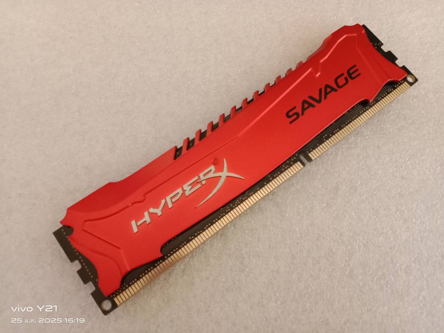 RAM Kingston Hyper-X SAVAGE DDR3-Bus1600-4G รหัส HX316C9SR/4 ซิงค์สีแดง ...