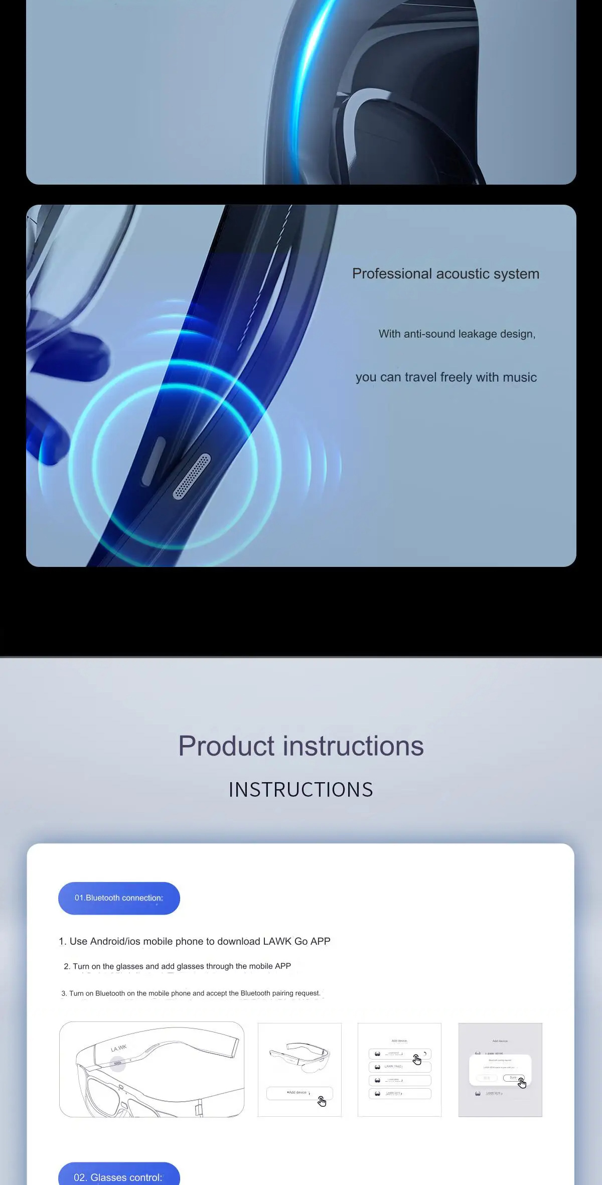 【New Arrival】Lawk แว่นตาอัจฉริยะ Meta Lens S3 4K smart ความละเอียดสูง ...