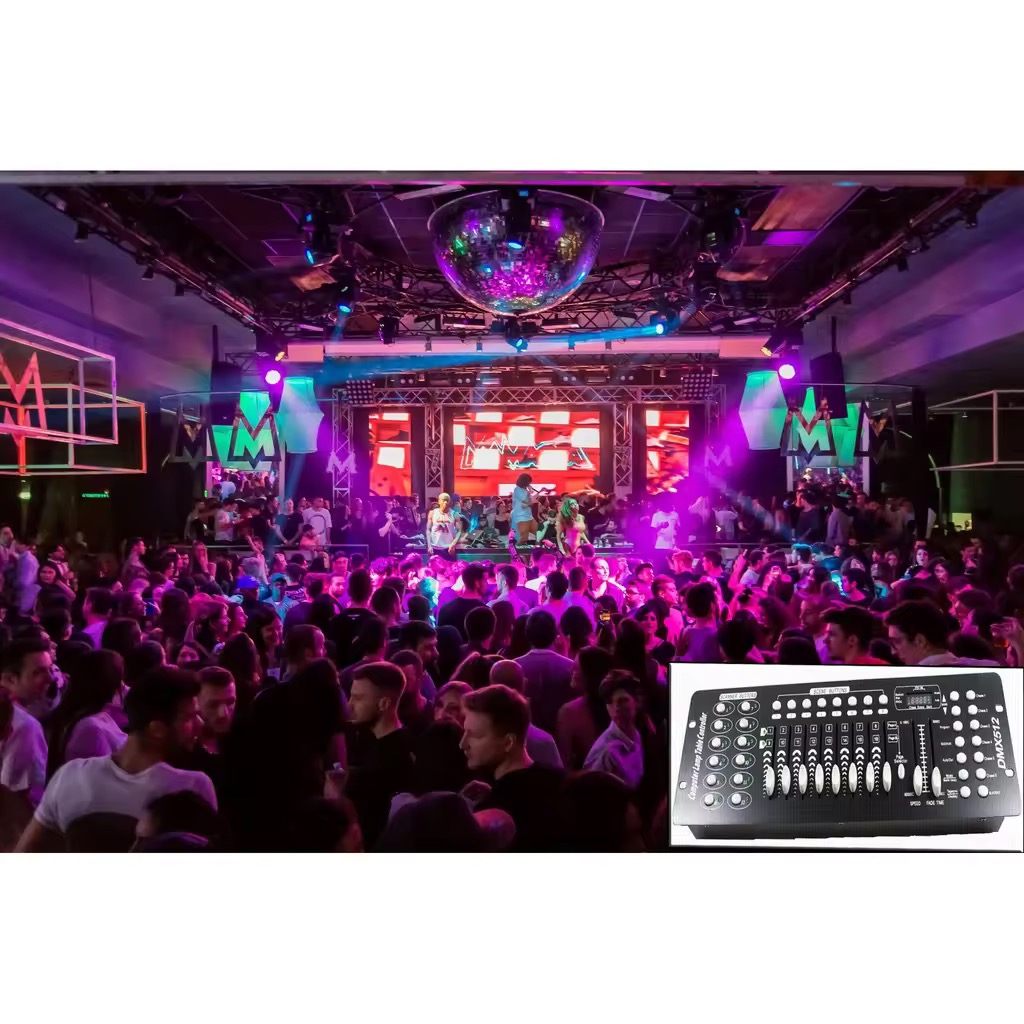 บอร์ดคุมไฟเวที 192 DMX Controller DJ Equipment DMX 512 Console Stage ...
