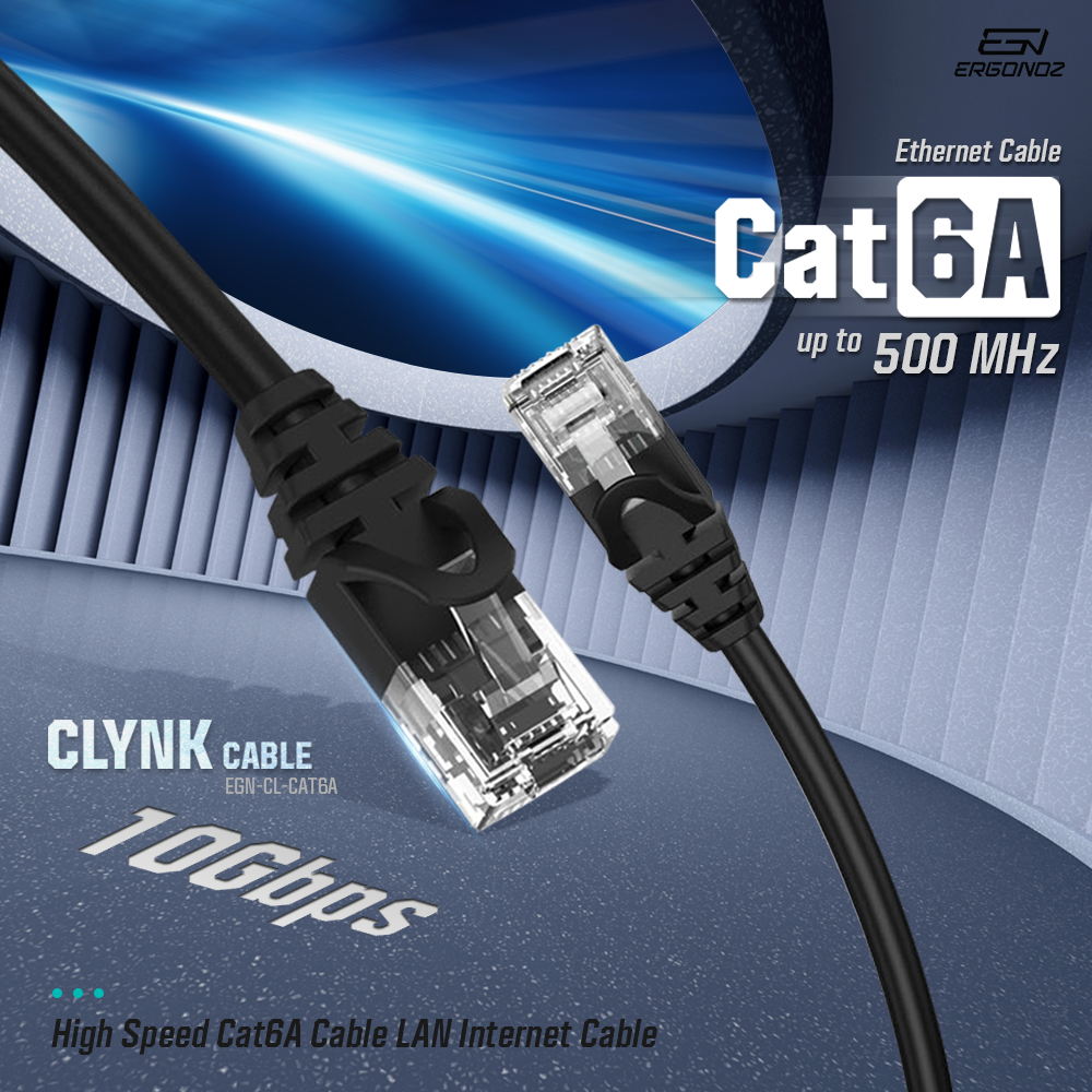 ERGONOZ Clynk High Speed Cat6A Cable LAN Internet Cable สายแลน ความยาว 2M 3M 5M 10M | Shopee ...