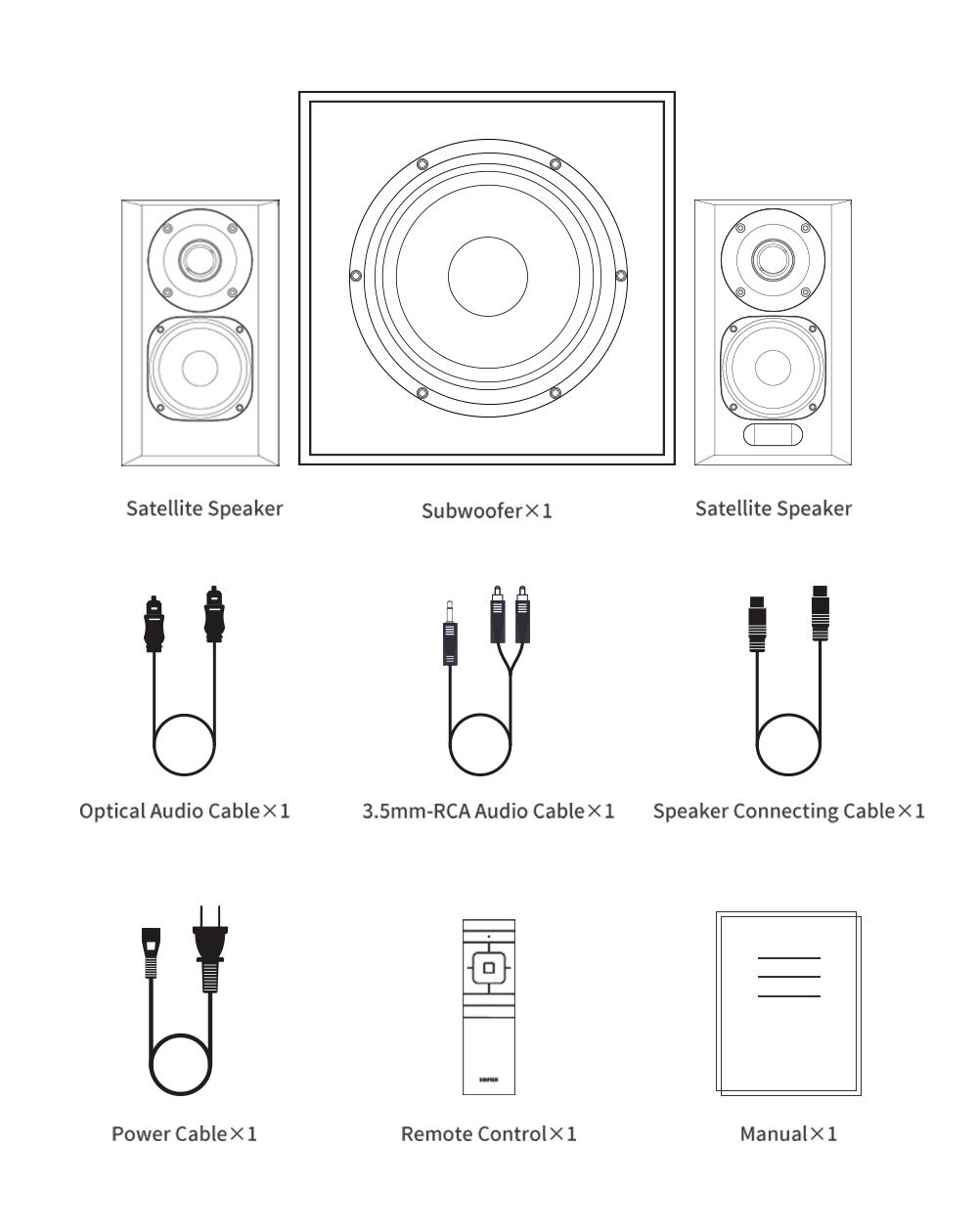 Edifier S351DB ลำโพง 2.1 พร้อมซับวูฟเฟอร์ กำลังขับ RMS 150W บลูทูธ 5.1 ...