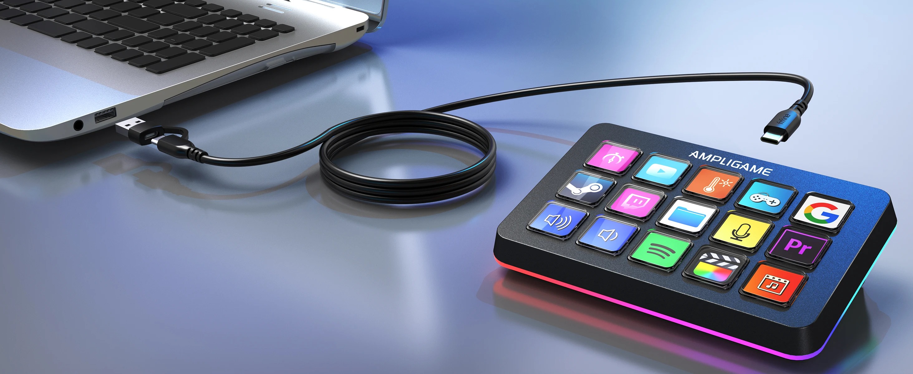 [Pre-order] FIFINE D6 2025 Stream Deck อุปกรณ์สตรีม 15 Hot Keys LCD OBS ...