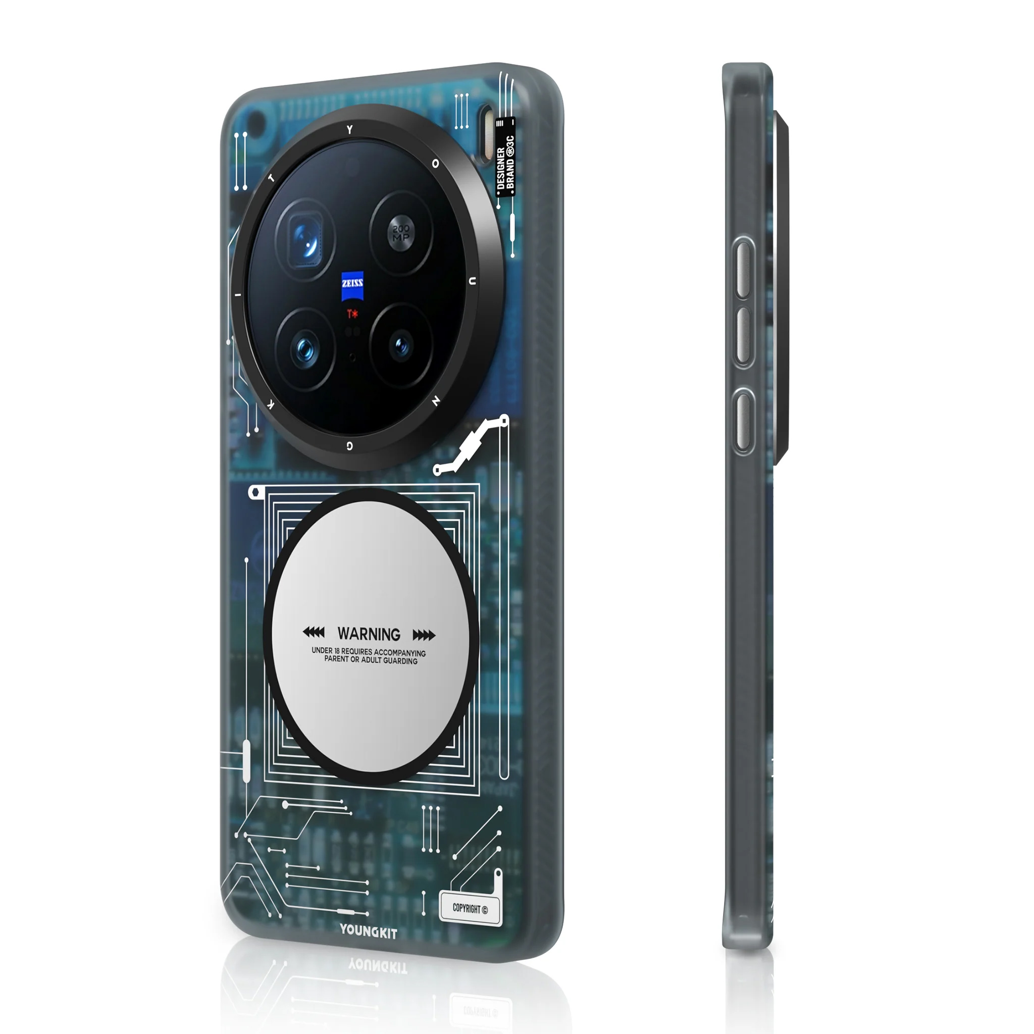 Youngkit เคสแม่เหล็ก Vivo X200 Pro / X200 Ultra เคสลายแผงวงจร เคสชาร์จ ...