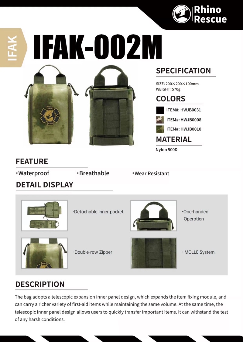 Rhino Rescue 002M First Aid Kit Camping IFAK กระเป๋ากู้ภัย กระเป๋าปฐม ...