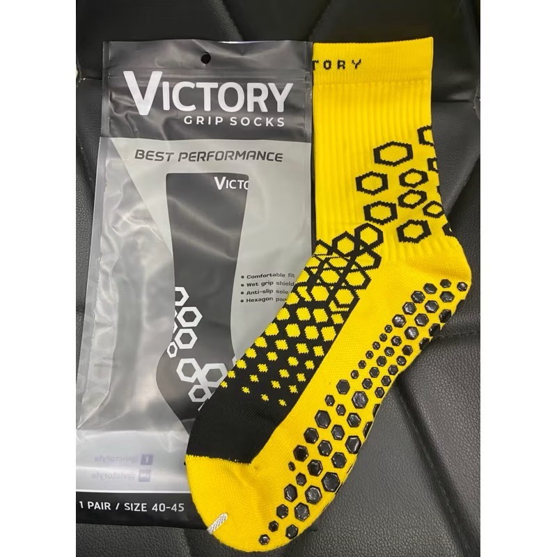 Victory Hexagon Socks ถุงเท้ากันลื่น ครึ่งแข้ง 7 สี | Shopee Thailand