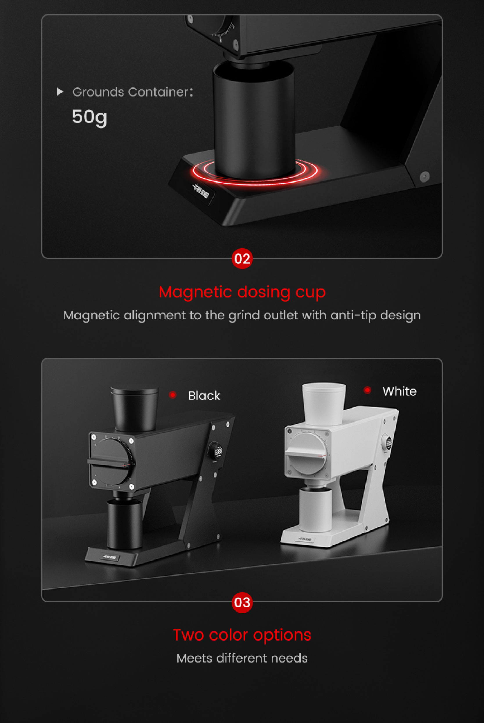 MHW-3BOMBER F74 Navigator Electric Coffee Grinder เครื่องบดกาแฟไฟฟ้า ...