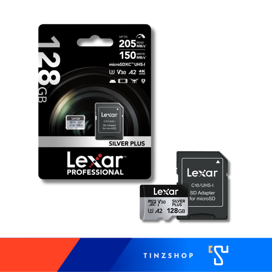 Lexar Professional Silver Plus SD Card [128GB, 256GB, 512GB] สินค้าของ ...