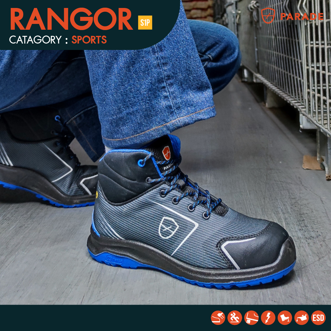 รองเท้าเซฟตี้ Parade รุ่น RANGOR หัวเหล็ก ระบายอากาศดี น้ำหนักเบา ...