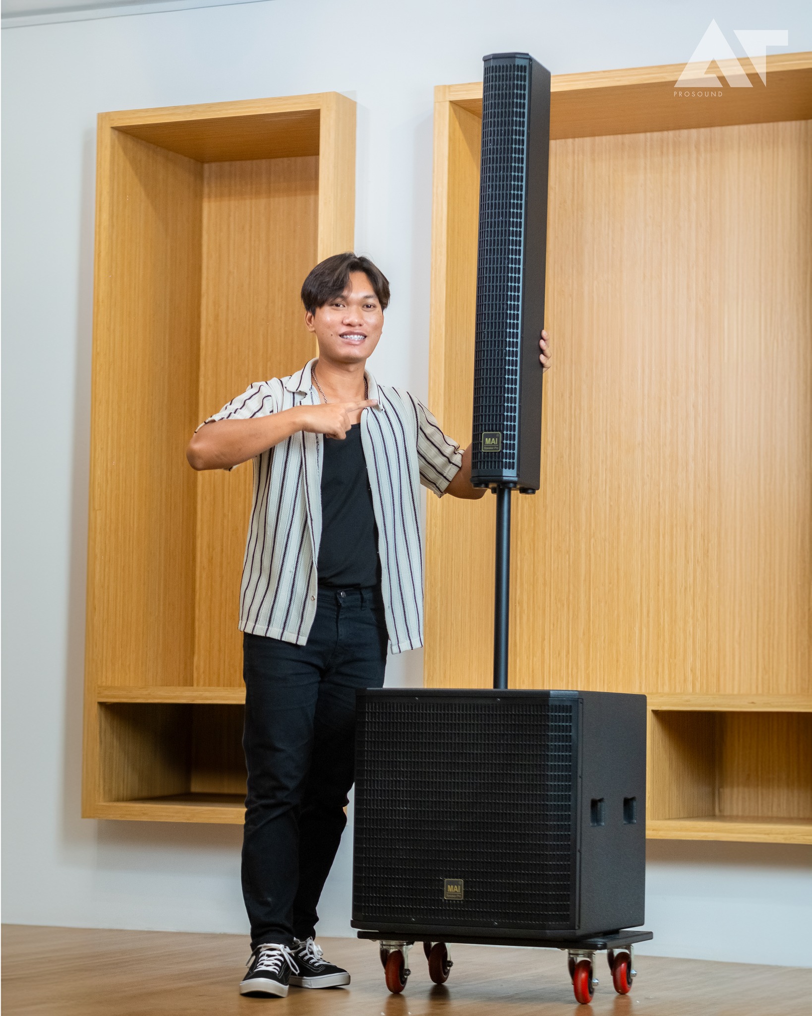 MAI Speaker Pro M804-18 MKIII ชุดลำโพงคอลัมน์แอคทีฟ 8×4 นิ้ว ซับ 18 นิ้ว พร้อมบลูทูธในตัว ...