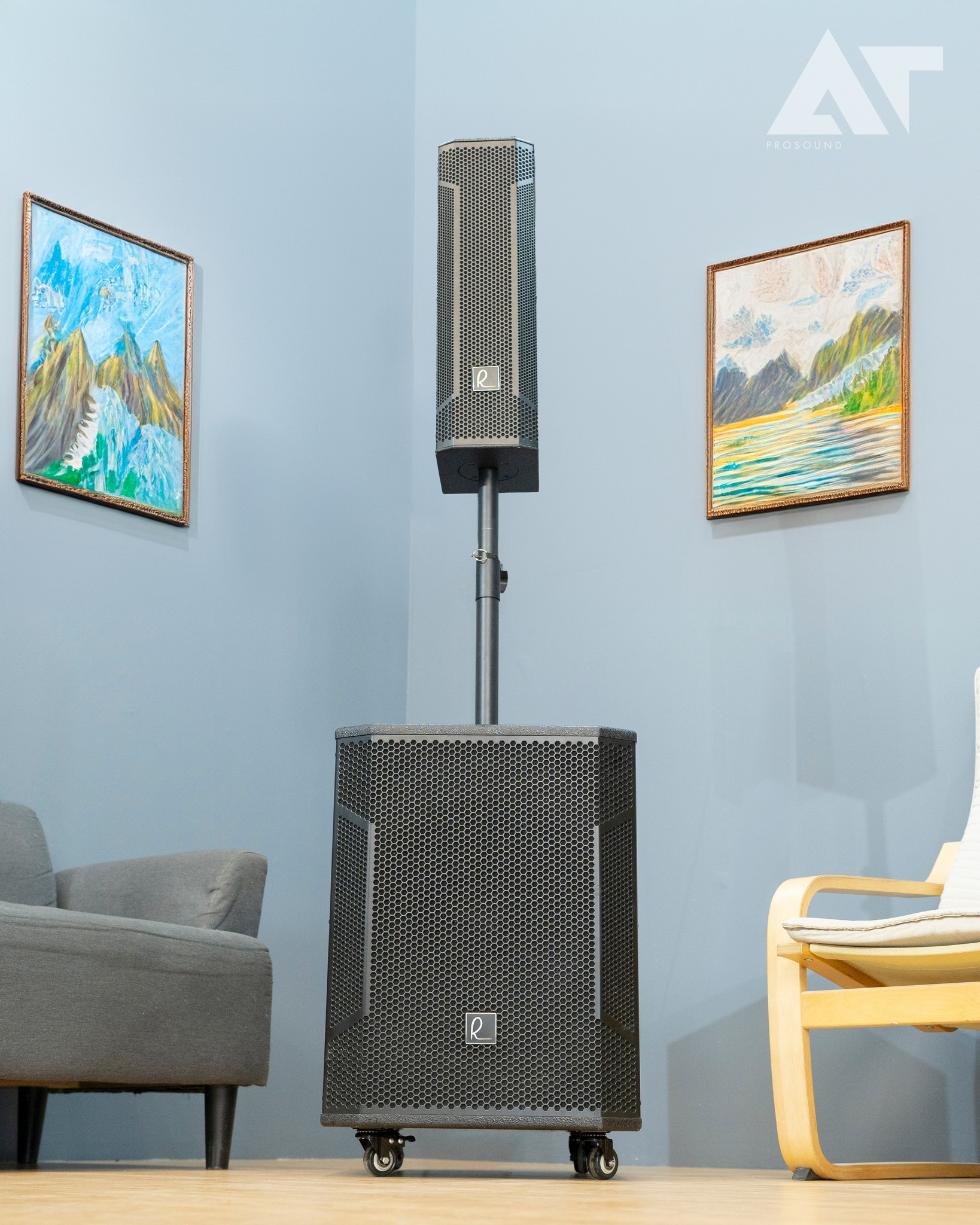 River Acoustics LW15 ชุดลำโพงคอลัมน์แบบแอคทีฟ active ซับ 15 นิ้ว DSP บลูทูธ ต่อไมค์ได้ AT ...