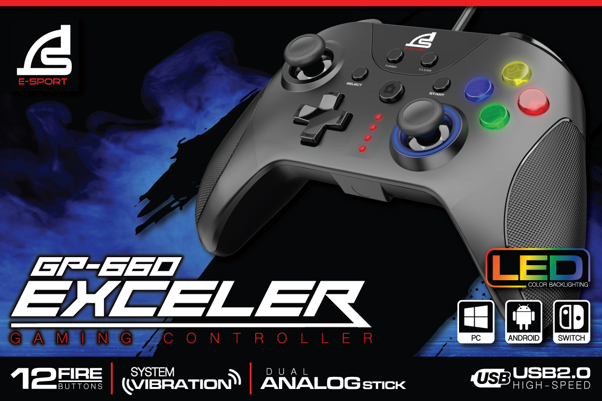 จอย Signo GP-660 Exceler Controller แกนอนาลอคแบบ Hall Effect จอยเกม ซิก ...