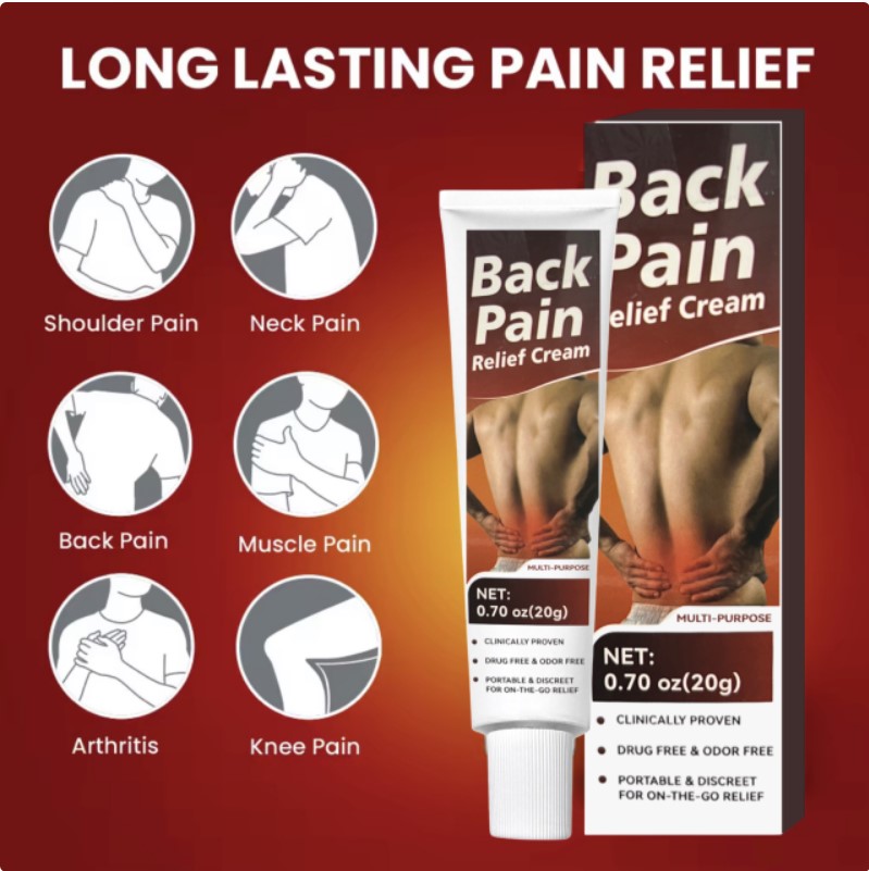 Back pain relief cream ครีมคลายปวดเมื่อยหลัง | Shopee Thailand