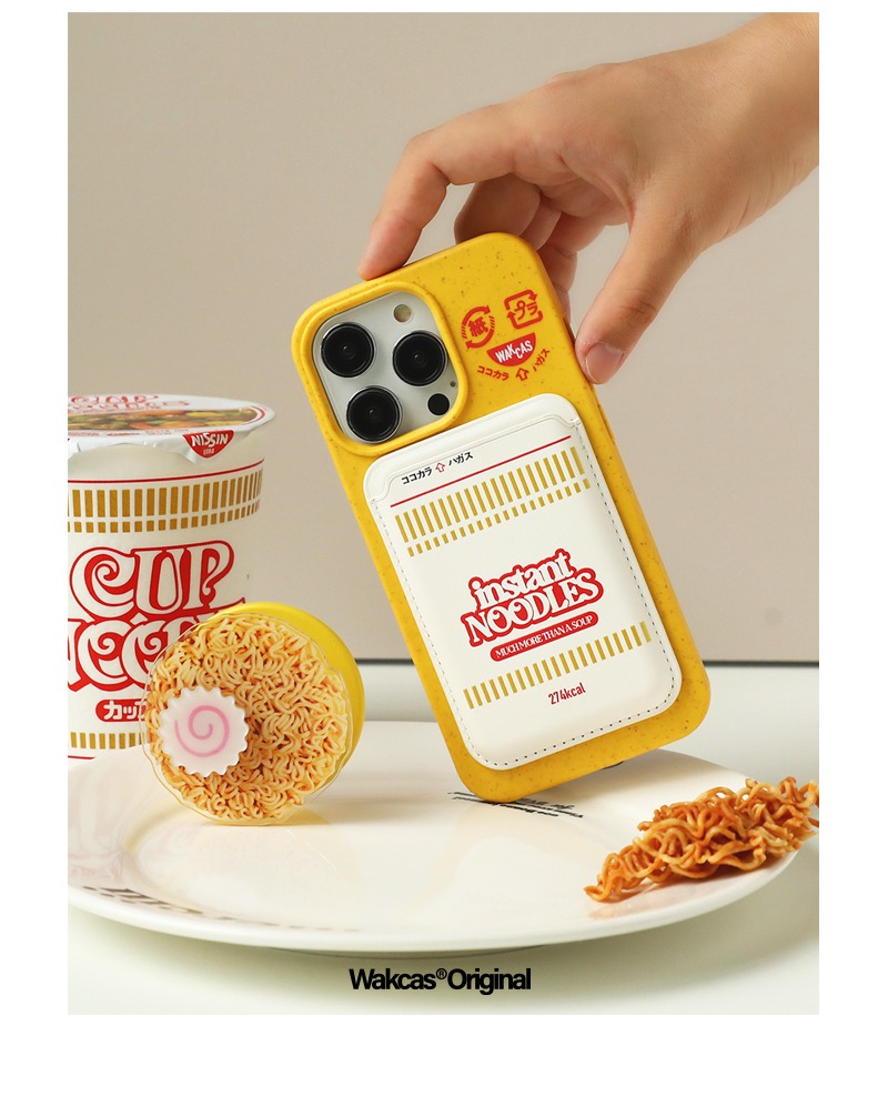 Wakcas Instant Noodle Magnetic with Pop and Pocket Card เคสสำหรับ ...