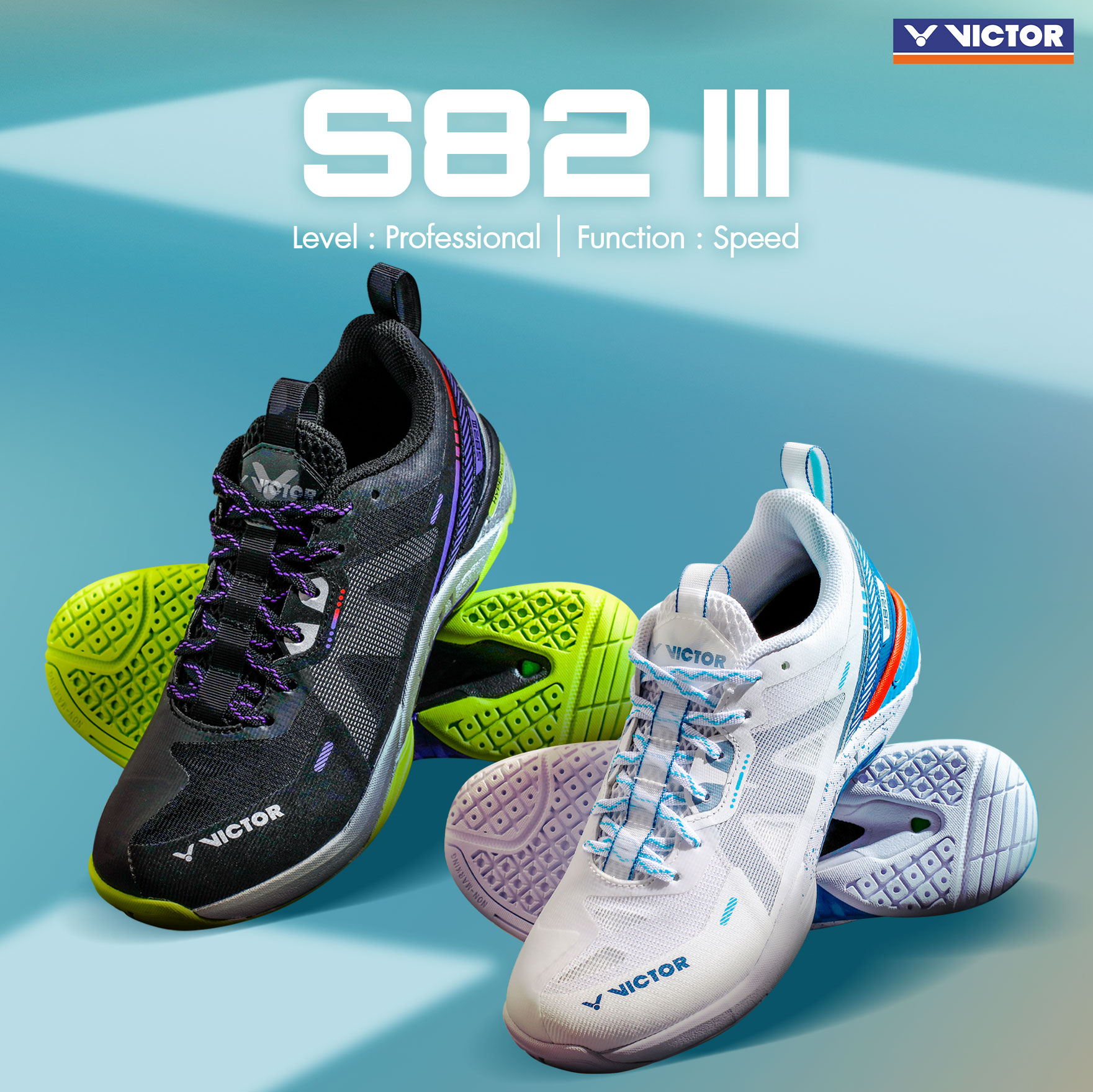 VICTOR รองเท้ากีฬาแบดมินตัน รุ่น S82 III | Shopee Thailand