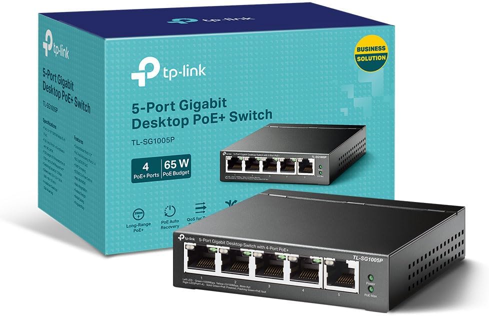 Switching Hub TP-LINK Gigabit Switching Hub 5 Port TP-LINK TL-SG1005P ...