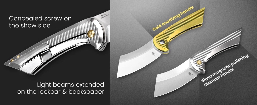 มีดพับ Kizer DAWN | S35VN | TITANIUM | KI3673A1 | EXCLUSIVE | Shopee ...