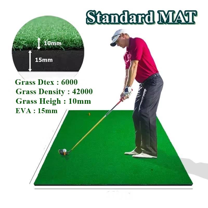 AMZ พรมซ้อมไดร์ฟกอล์ฟ พรมซ้อมกอล์ฟ ขนาด 130x150 cm GOFT HITTING MAT ...