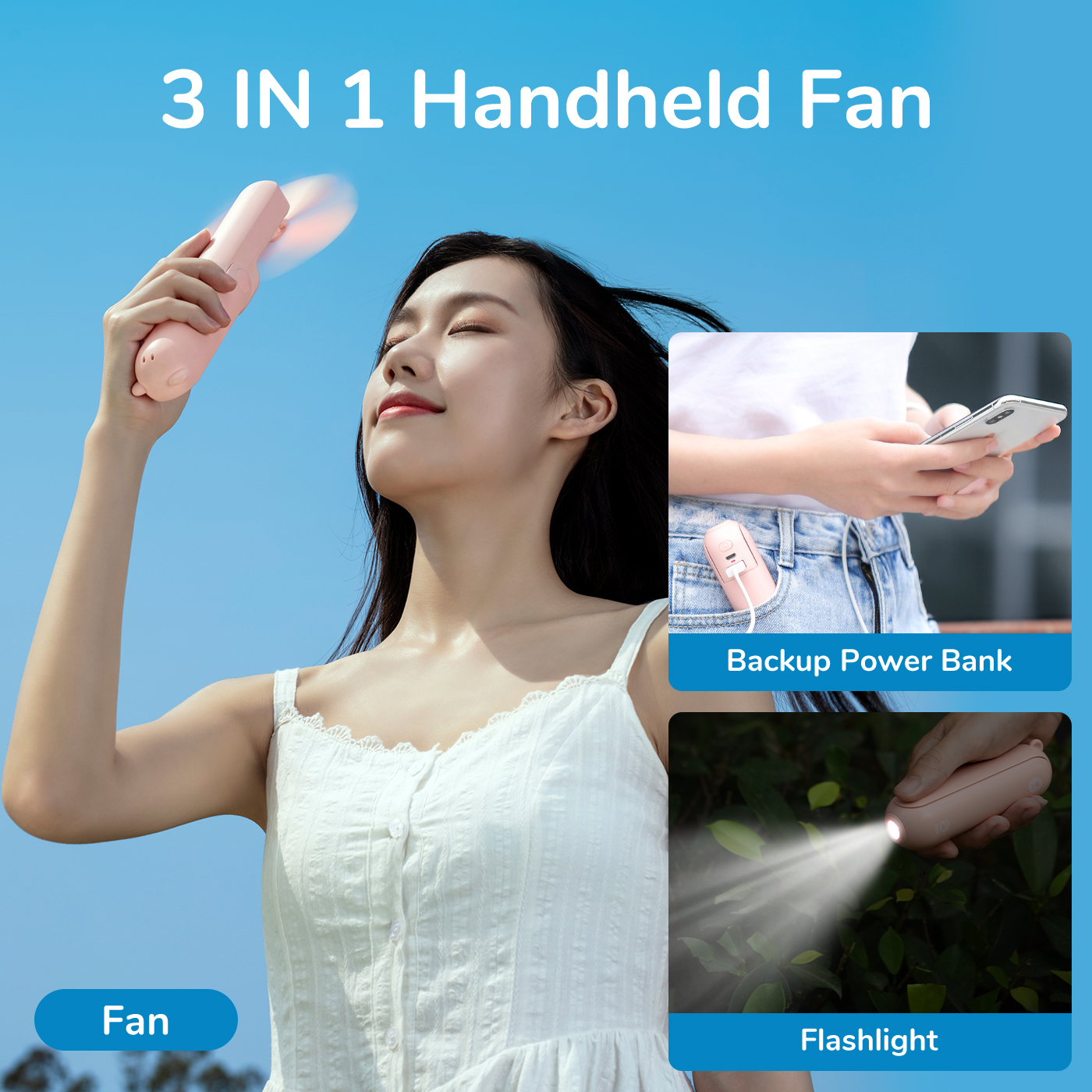JisuLife Life8 Plus พัดลมมือถือ Handheld Fan by RTB | Shopee Thailand