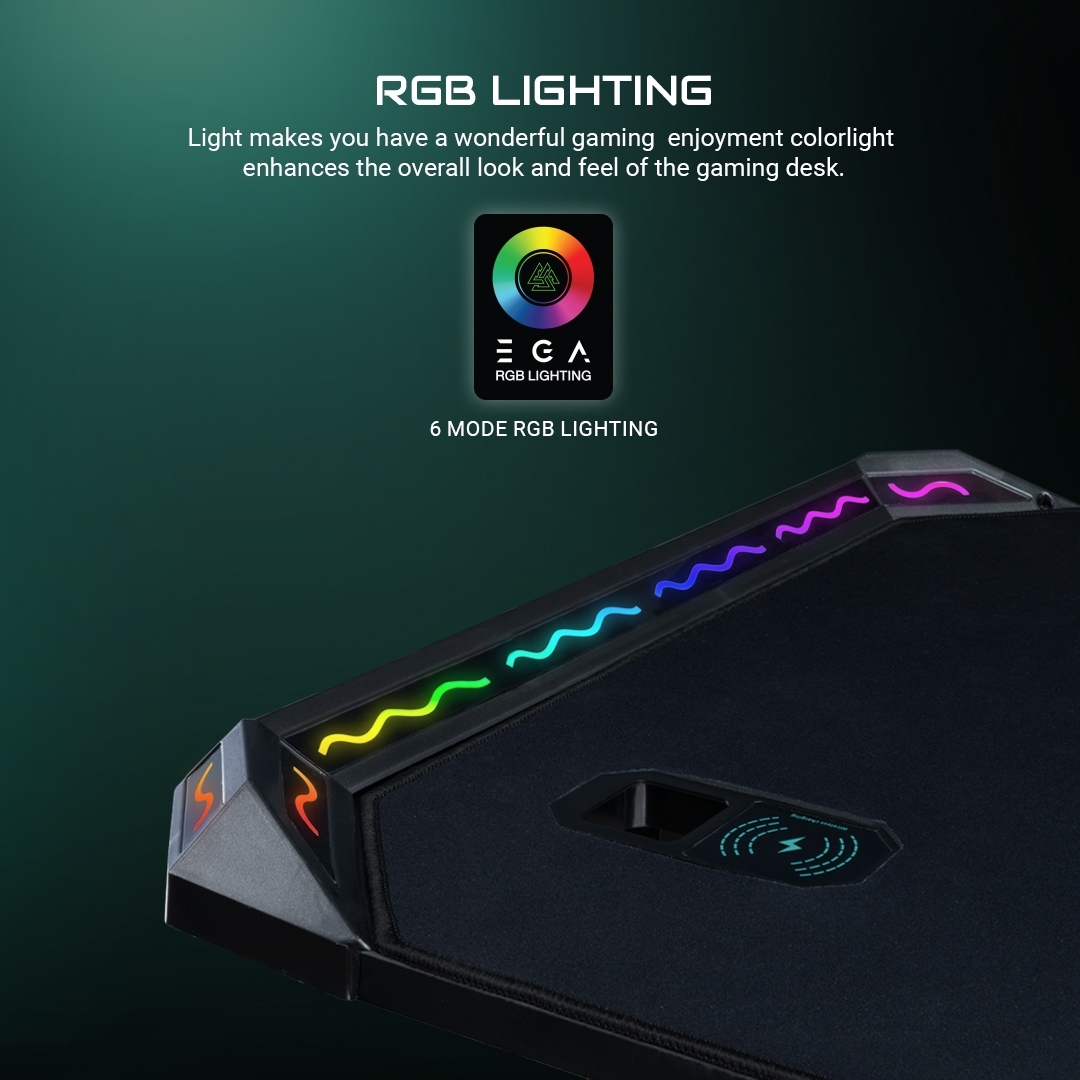 EGA โต๊ะปรับรับดับไฟฟ้า โต๊ะทำงานโต๊ะเกมมิ่ง GAMING DESK TYPE GD9 6 ...