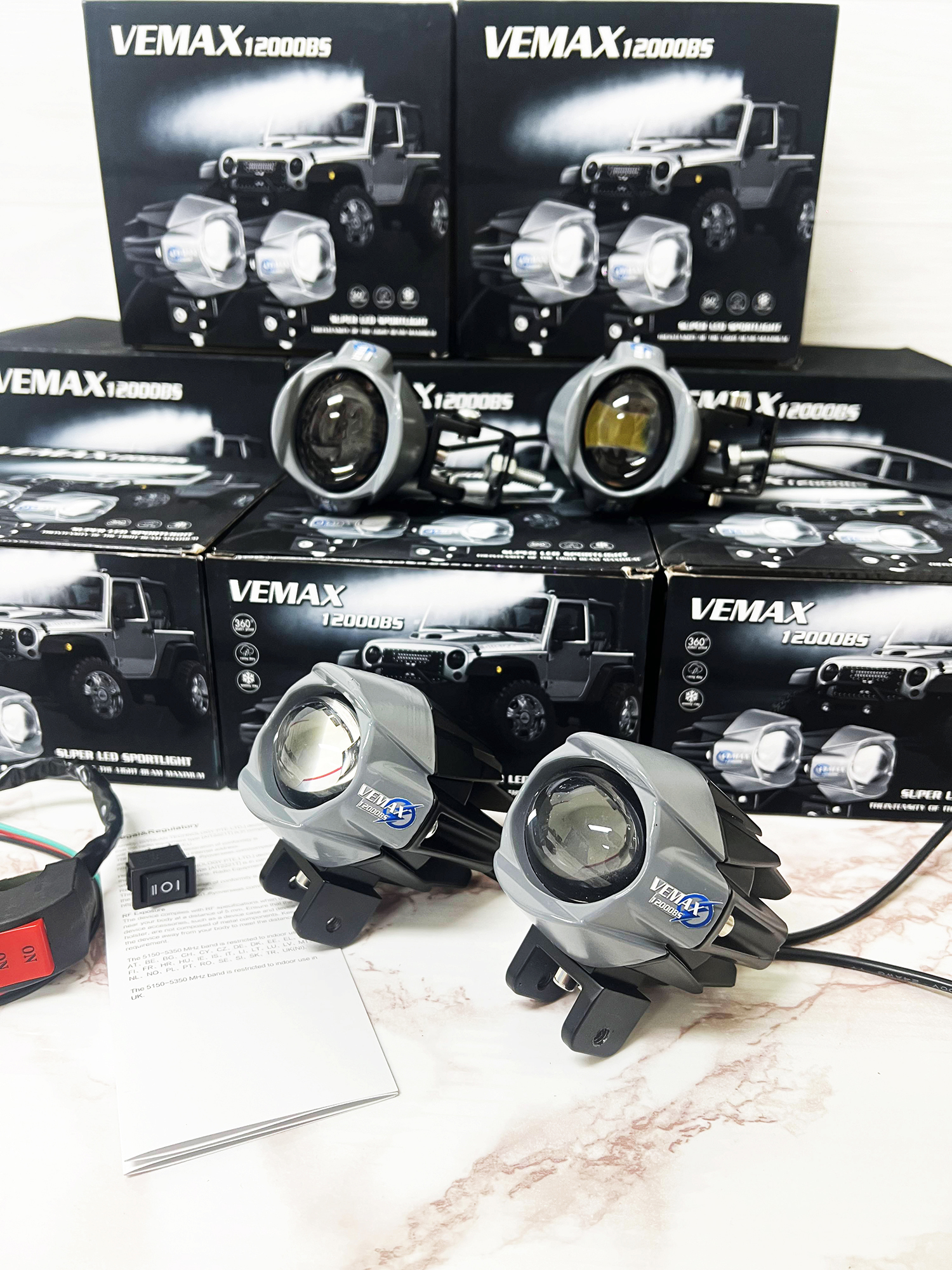 สปอร์ตไลท์ VEMAX สปอร์ตไลท์ติดรถยนต์ สว่างกว่าไฟหน้ารถ BMW ไฟสปอร์ตไลท์ ...