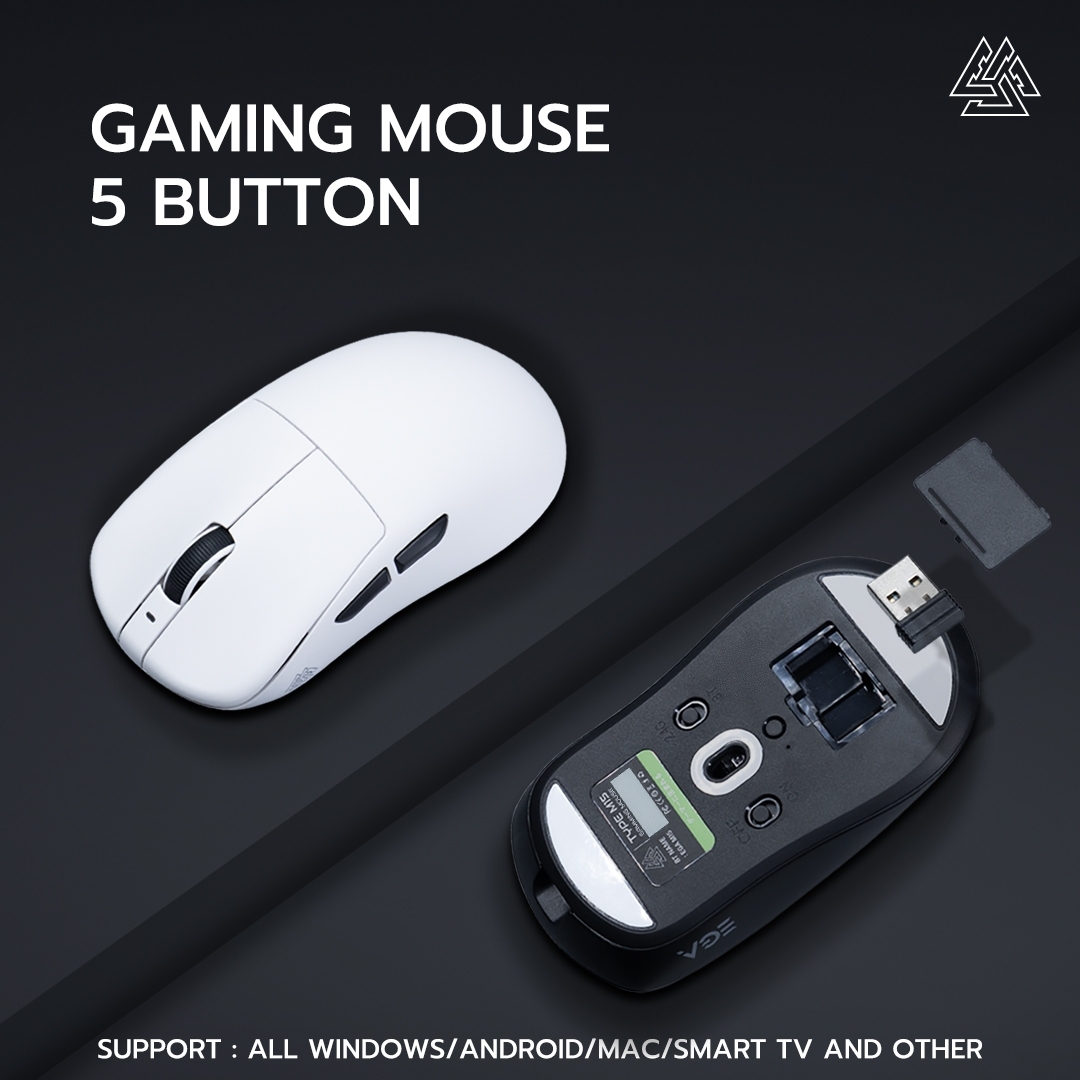 [ประกัน 1ปี] EGA Type M15 Gaming Mouse เมาส์เกมมิ่งไร้สาย Bluetooth ...