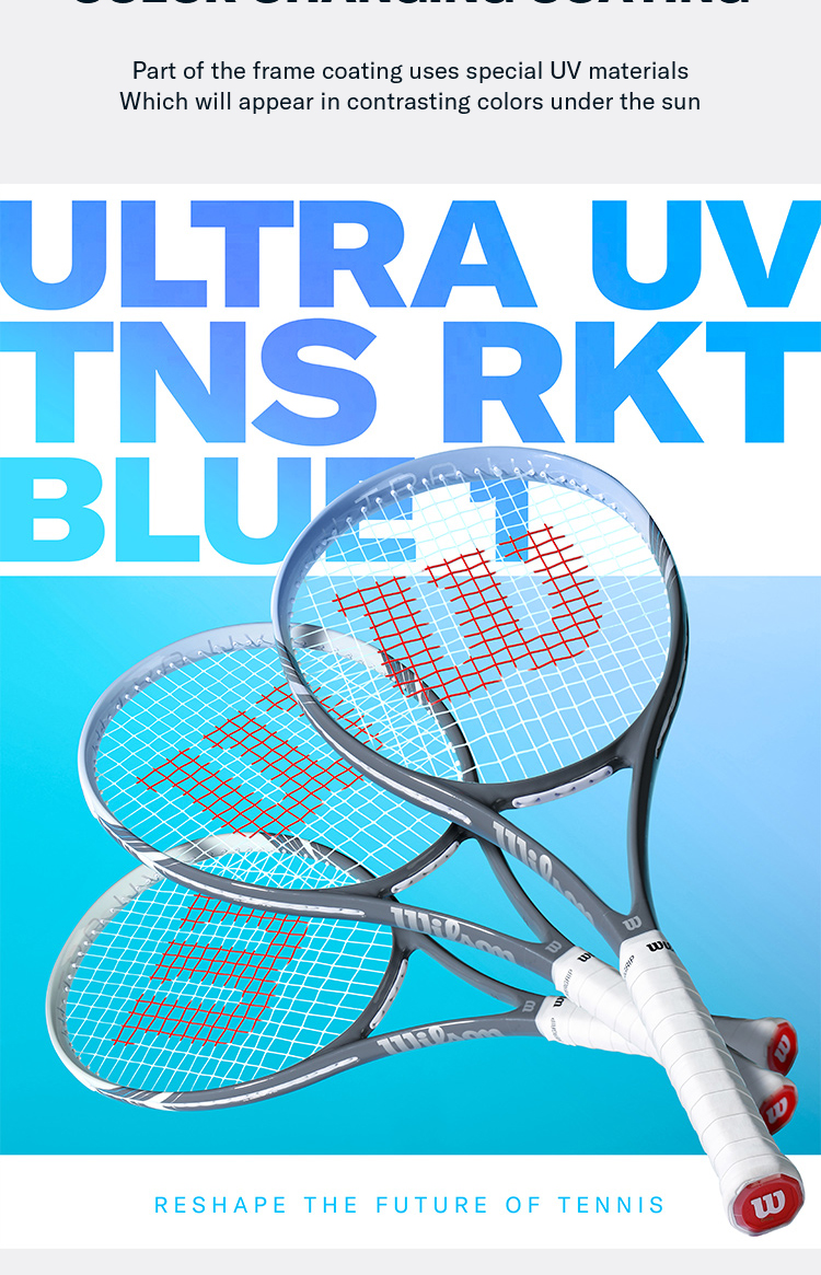 WILSON Ultra UV ไม้เทนนิส Pre-strung (ไม้ขึ้นเอ็นแล้ว) WR127510U3 Official Store | Shopee Thailand