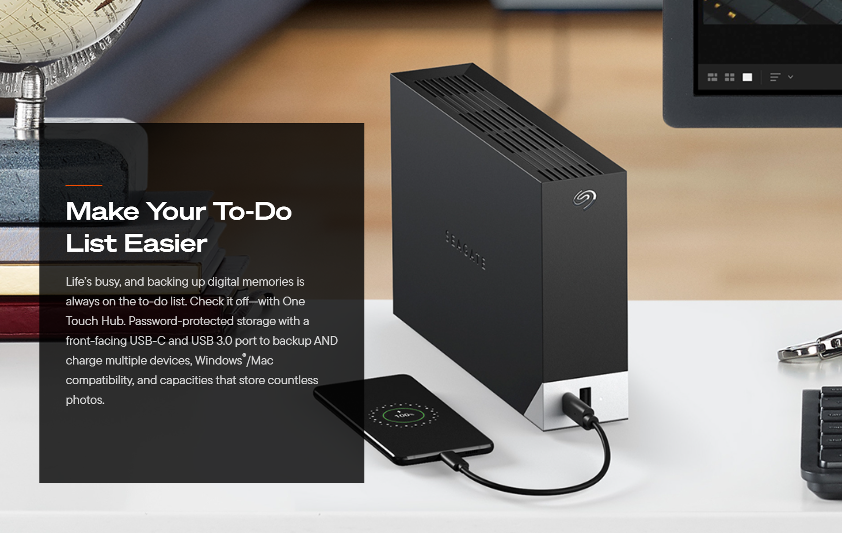 Seagate One Touch HUB External HDD 3.5" [18TB, 20TB] ฮาร์ดดิสภายนอก ของ ...