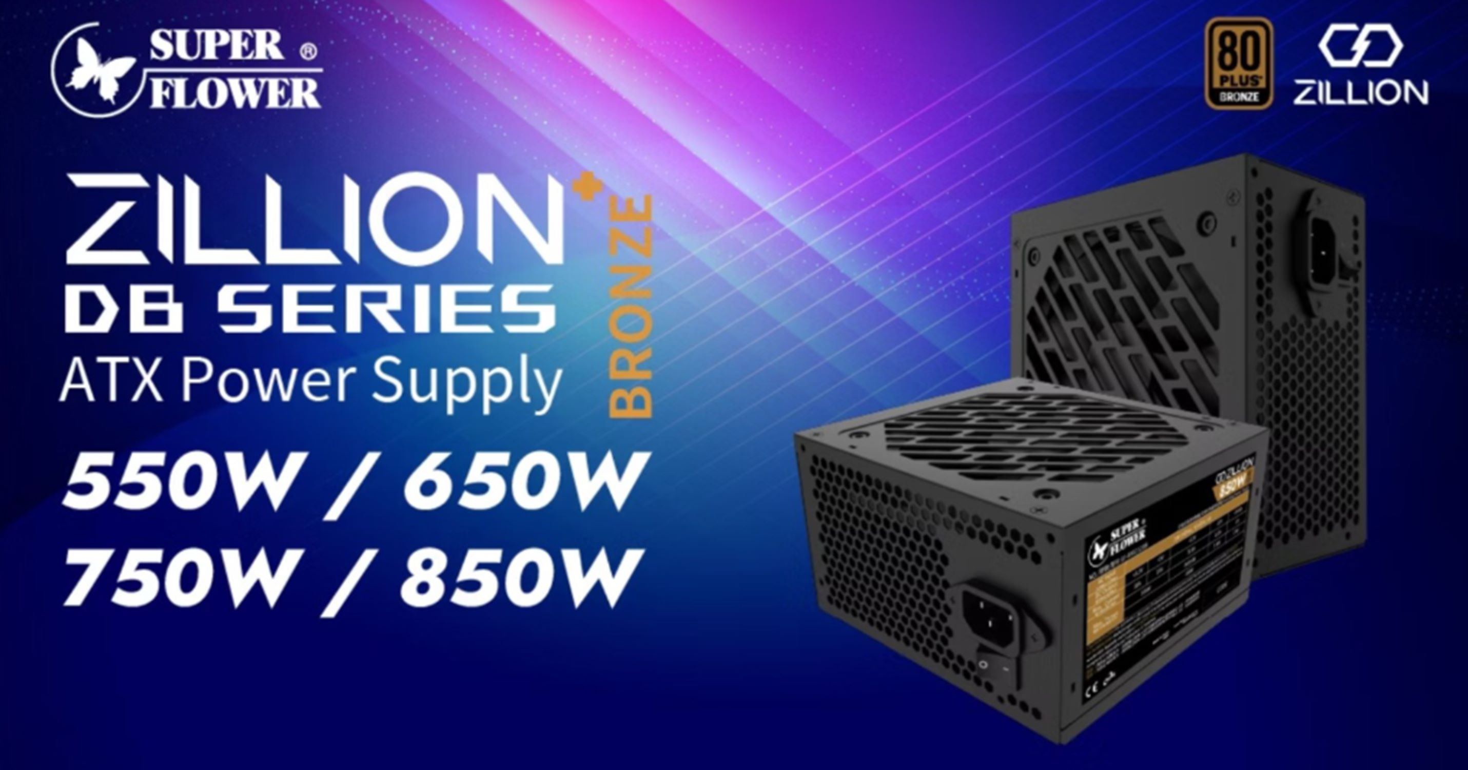 SUPER FLOWER ZILLION DB 750W 80 PLUS BRONZE *พาวเวอร์ซัพพลาย (SF ...