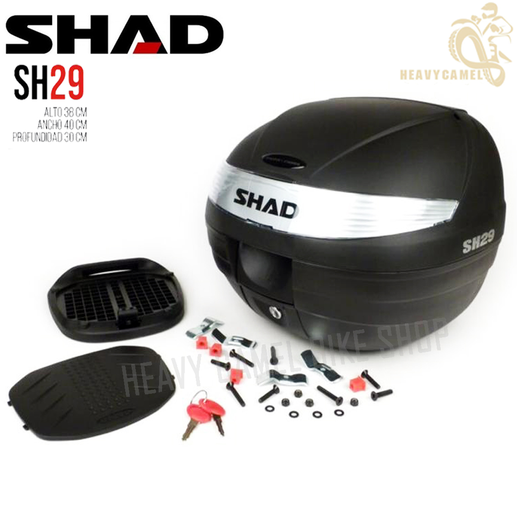กล่องท้าย SHAD SH29 ขนาด 29 ลิตร เก็บหมวกกันน๊อค 1 ใบ | Shopee Thailand