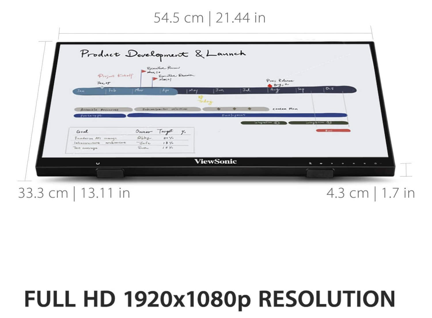 จอทัชสกรีน Viewsonic ID2456 24 นิ้ว Touch Monitor with MPP2.0 Active ...
