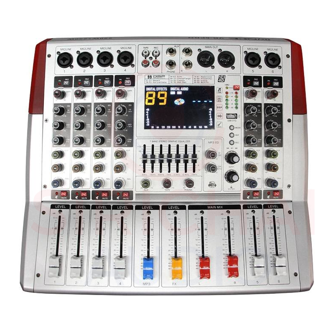 เพาเวอร์มิกเซอร์ NPE รุ่น VR6 PRO (Stereo Power Mixer 6Ch 250Wx2) | Shopee Thailand
