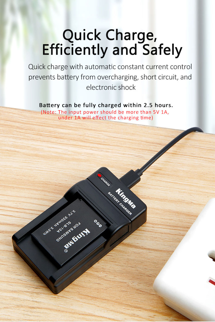 Kingma SAM SLB-10A แบตเตอรี่ แท่นชาร์จ (ประกันศูนย์ 1 ปี) | Shopee Thailand