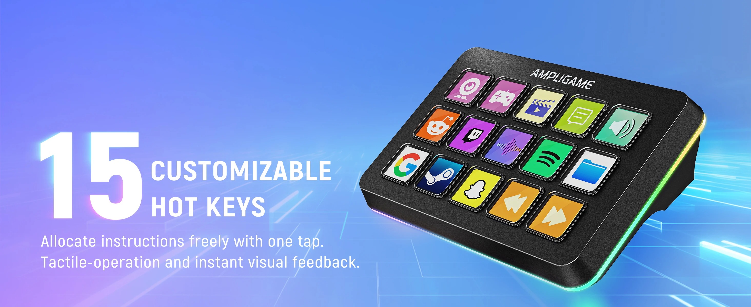 [Pre-order] FIFINE D6 2025 Stream Deck อุปกรณ์สตรีม 15 Hot Keys LCD OBS ...