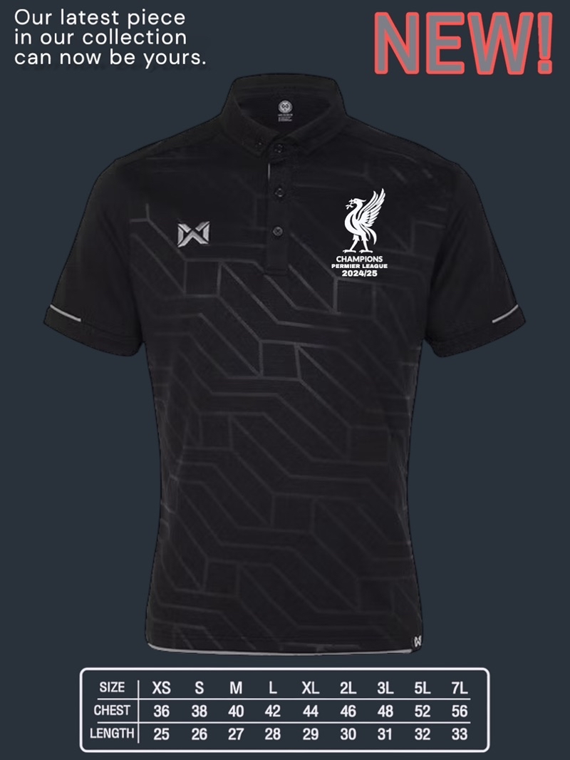 Warrix Vividus Polo Shirtปักแชมป์ลิ-เวอร์2024/25 คอลเลกชันเสื้อโปโลใหม่ ...