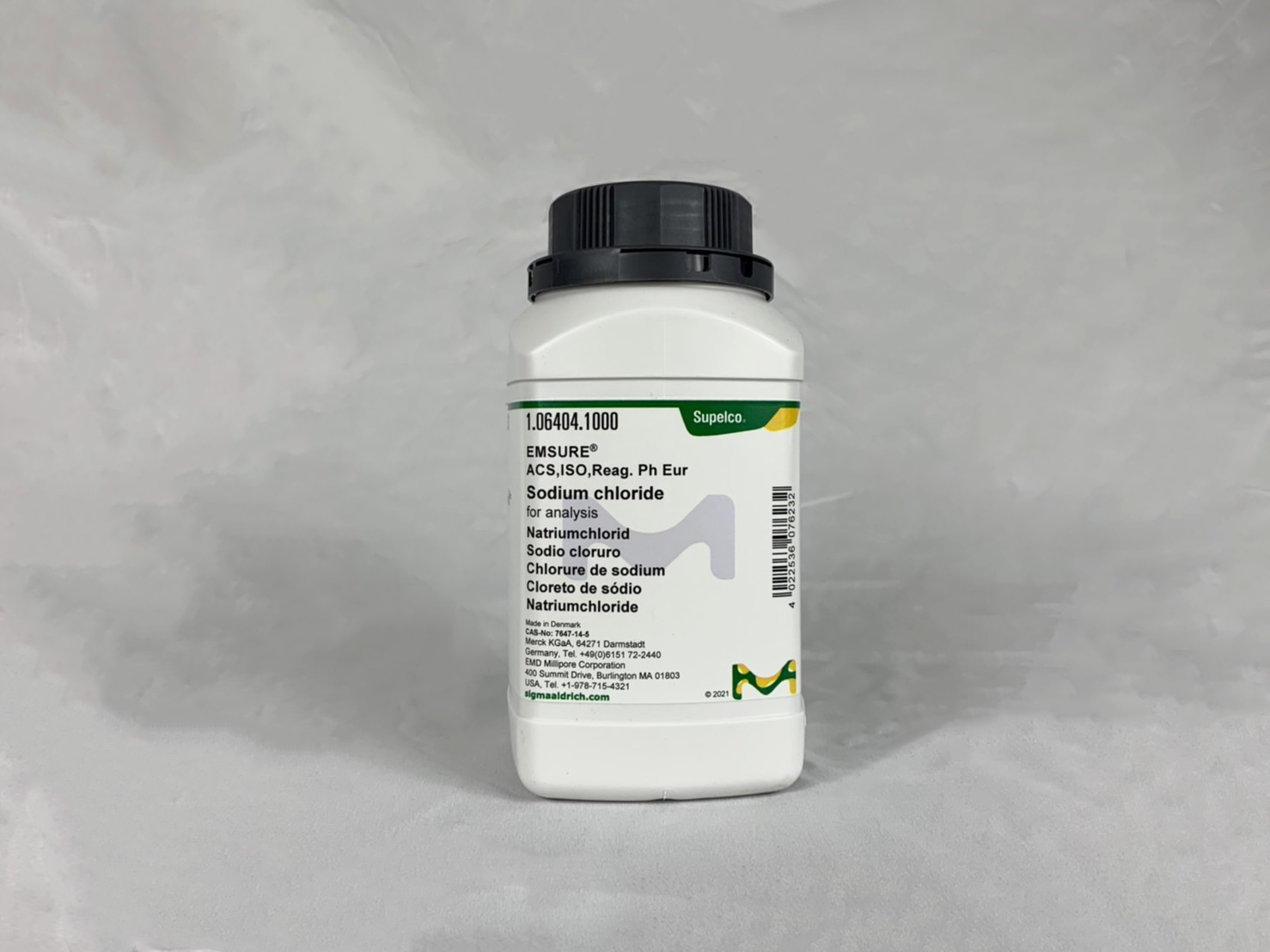 Sodium Chloride โซเดียมคลอไรด์ 99.5% ขนาด 1KG ยี่ห้อ Merck #106404 ...