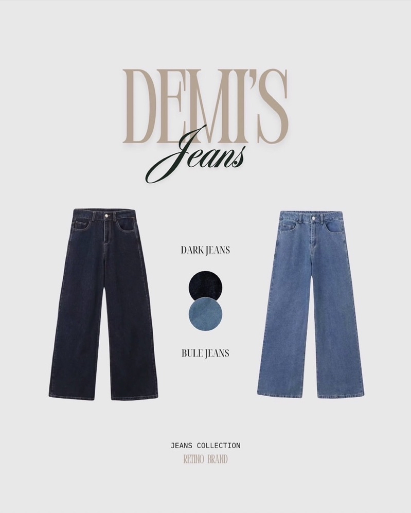 พรีออเดอร์DEMIS JEANS (กางเกงยีนส์) | Shopee Thailand