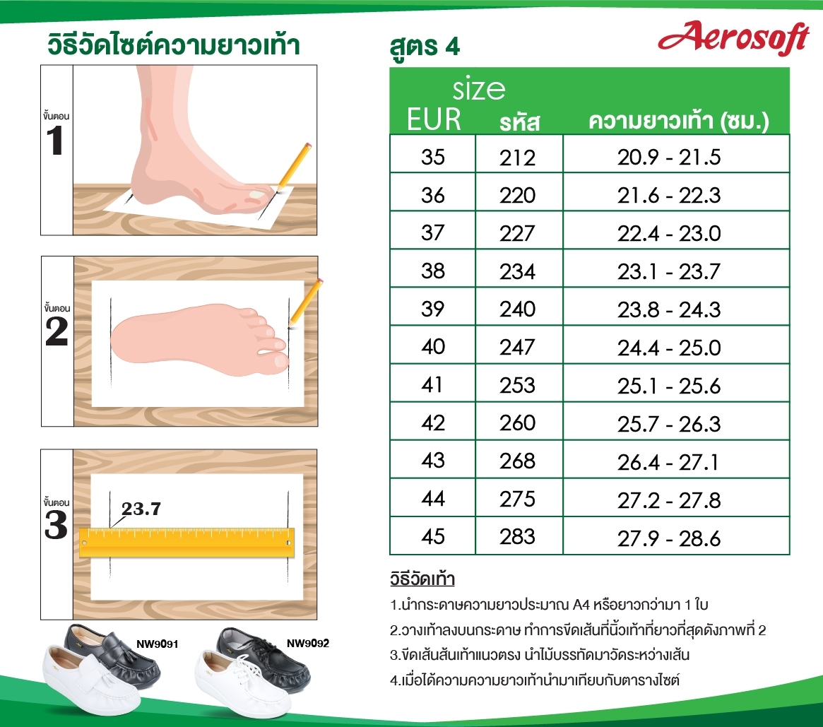 Aerosoft (แอโร่ซอฟ) รองเท้าแตะสวมหญิง รุ่น U6552 | Shopee Thailand