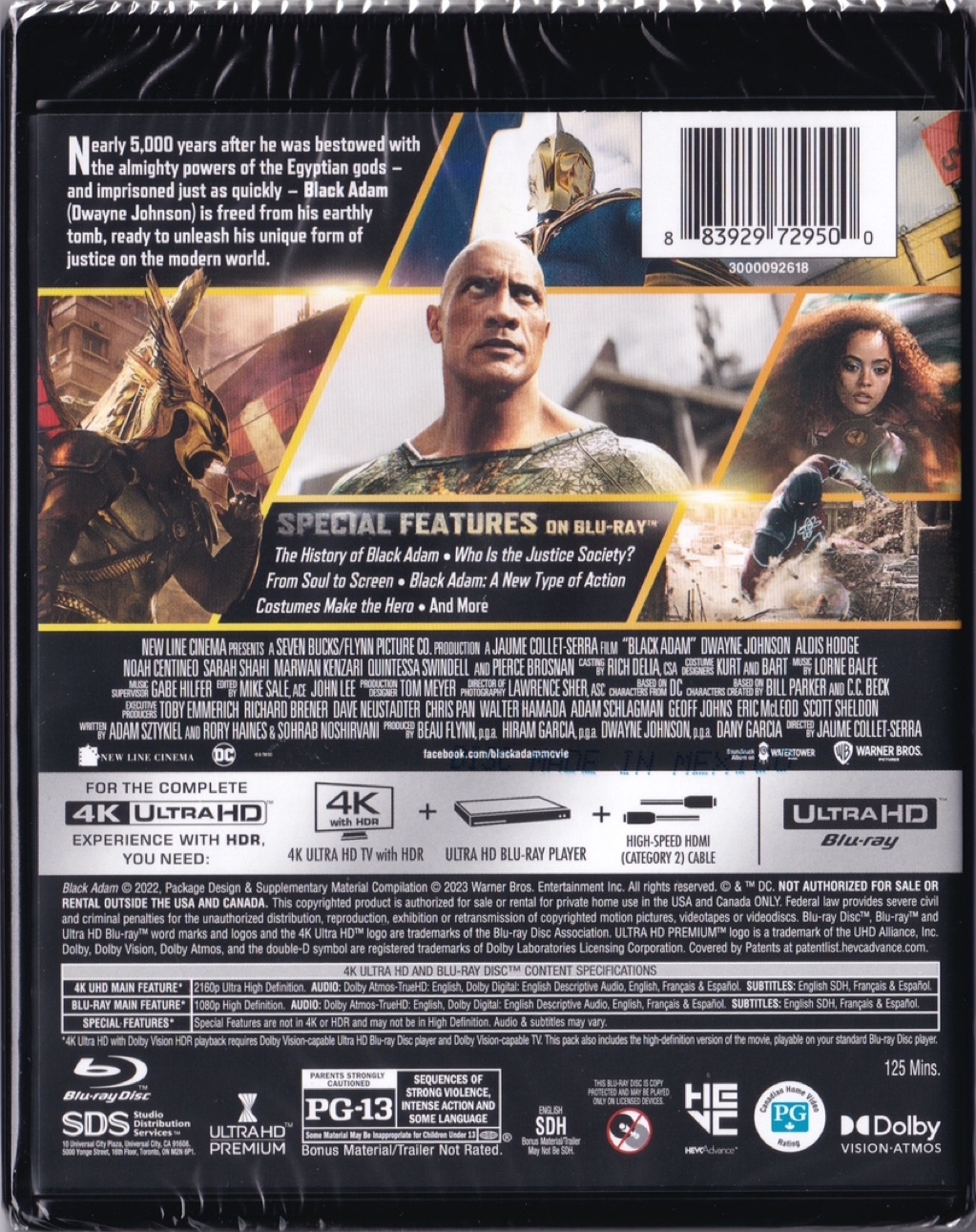 [Pre-Order] Black Adam (4K Ultra HD + Blu-ray) แท้ | Shopee Thailand