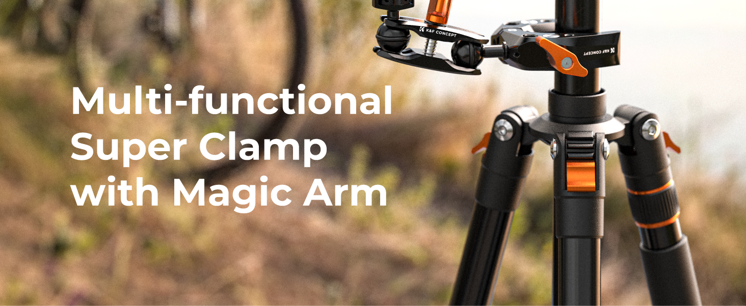 K&F CONCEPT MS13 Crab Claw Pea Clamp Set มาพร้อมกับคลิปหนีบโทรศัพท์ขนาด ...