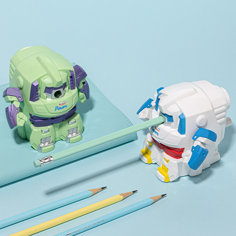 เครื่องเหลาดินสอ Deli กบเหลาดินสอหุ่นยนต์โรบอท แบบตั้งโต๊ะ เหลาดินสอ กบ ...